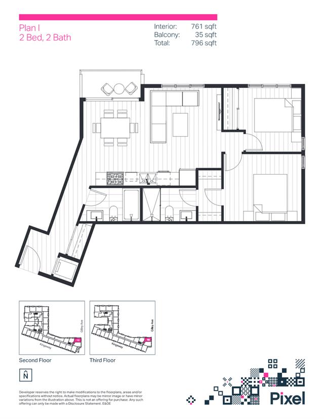 Pixel - I Floor Plan, Burnaby BC | Livabl
