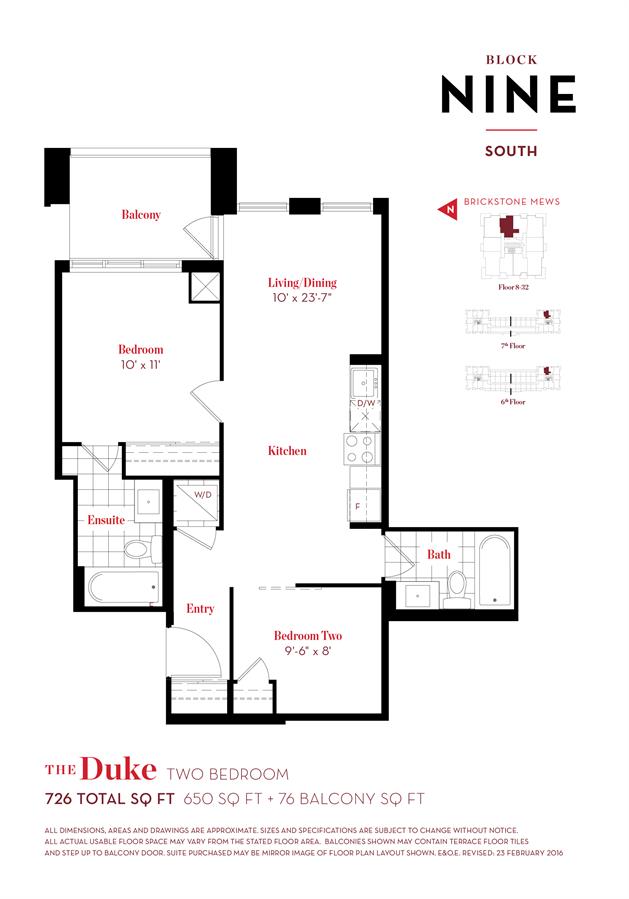 Block Nine: The North Tower + The South Tower - Duke Floor Plan ...