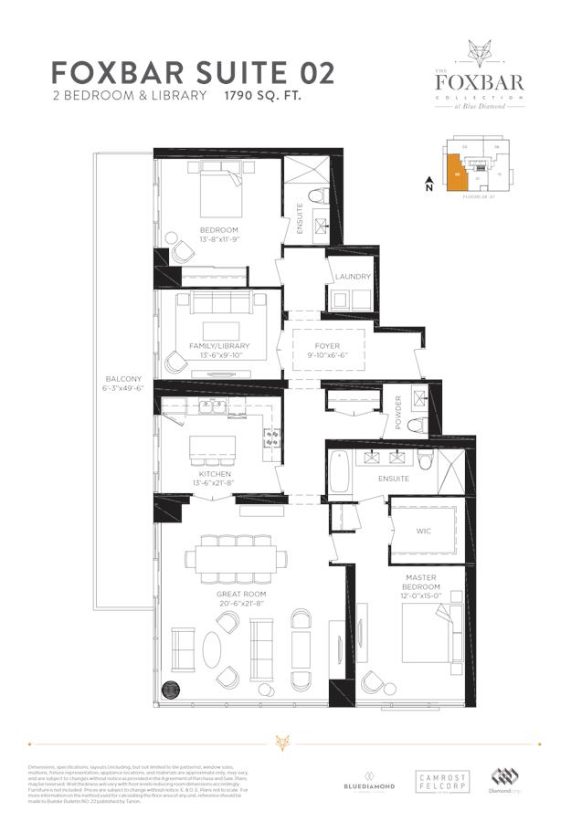The Foxbar at Imperial Village - Foxbar 2 Floor Plan, Toronto ON | Livabl