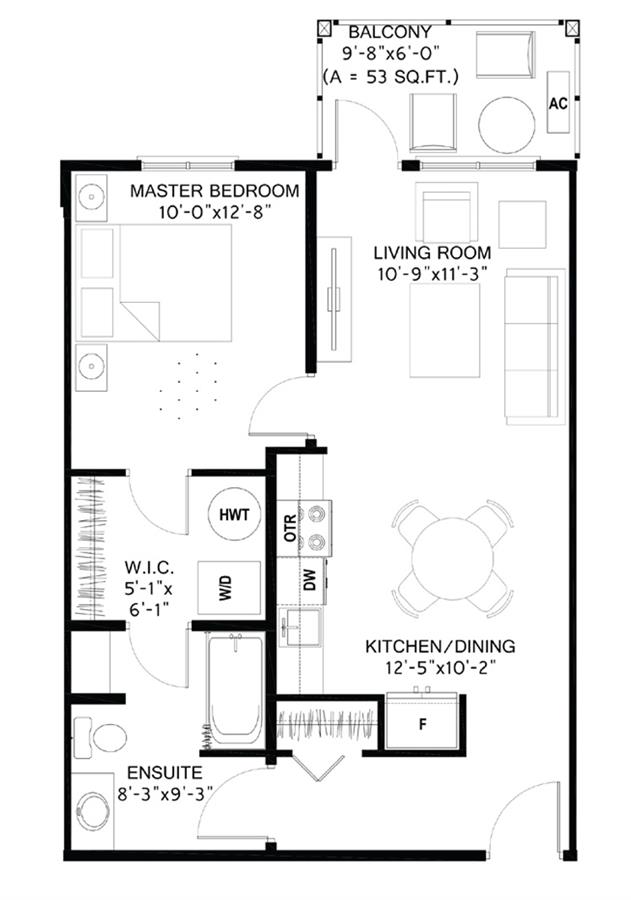 Metro Condominiums - Union I Floor Plan, Winnipeg MB | Livabl
