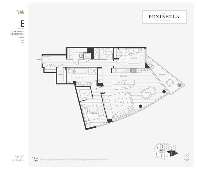 The Peninsula - E Floor Plan, New Westminster BC | Livabl