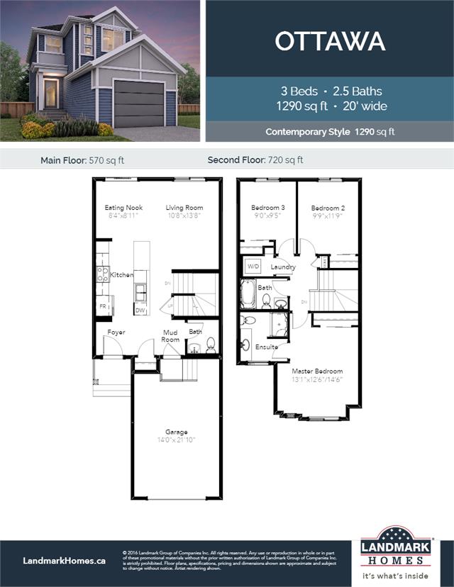 Laurel Crossing - Ottawa Floor Plan, Edmonton AB | Livabl