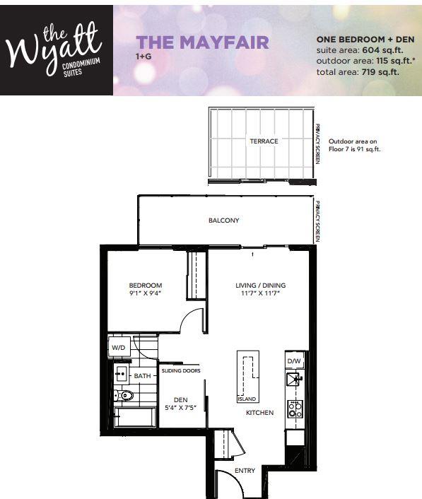 The Wyatt - The Mayfair Floor Plan, Toronto ON | Livabl