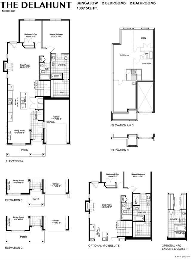 Rathwell Landing - The Delahunt Floor Plan, Ottawa ON | Livabl