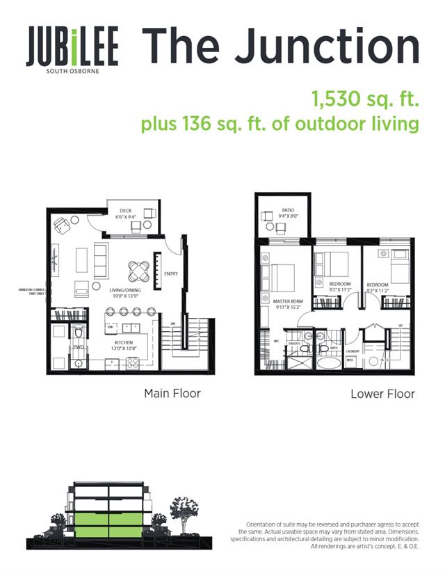 Jubilee - The Junction Floor Plan, Winnipeg MB | Livabl
