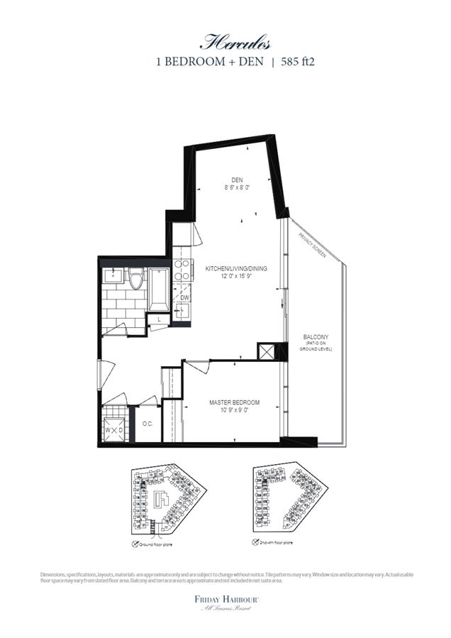 Friday Harbour - Hercules Floor Plan, Innisfil ON | Livabl