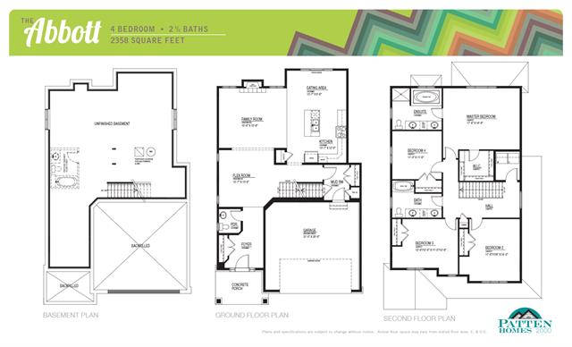 Porter Place - Abbott Floor Plan, Ottawa ON | Livabl