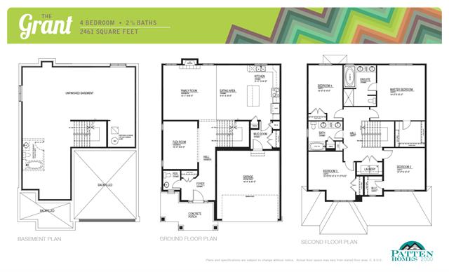 Porter Place - Grant Floor Plan, Ottawa ON | Livabl