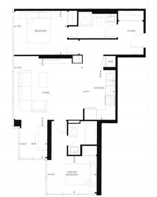 Lexington floor plan at Nord West Condos at Expo City in Vaughan, ON