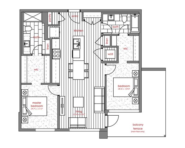Vivace at West 85th - C3-N Floor Plan, Calgary AB | Livabl