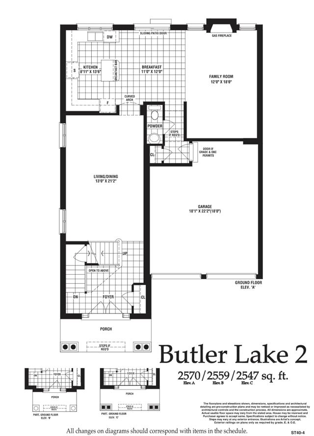 Butler Lake 2 floor plan at Blue Sky in Whitchurch-Stouffville, ON
