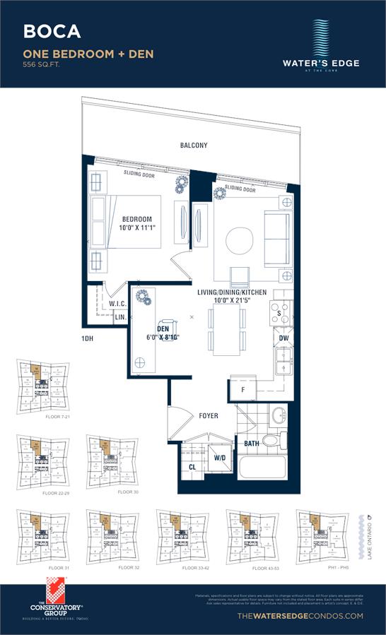 Water's Edge - Boca Floor Plan, Toronto ON | Livabl
