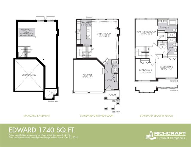 Riverside South - Edward Floor Plan, Ottawa ON | Livabl