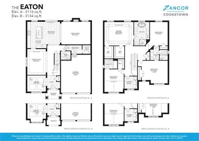 Zancor Cookstown - Eaton Floor Plan, Innisfil ON | Livabl