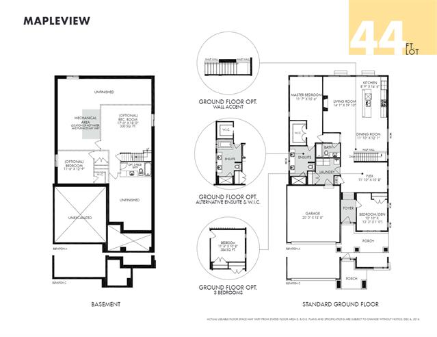 Riverside South - Mapleview Floor Plan, Ottawa ON | Livabl
