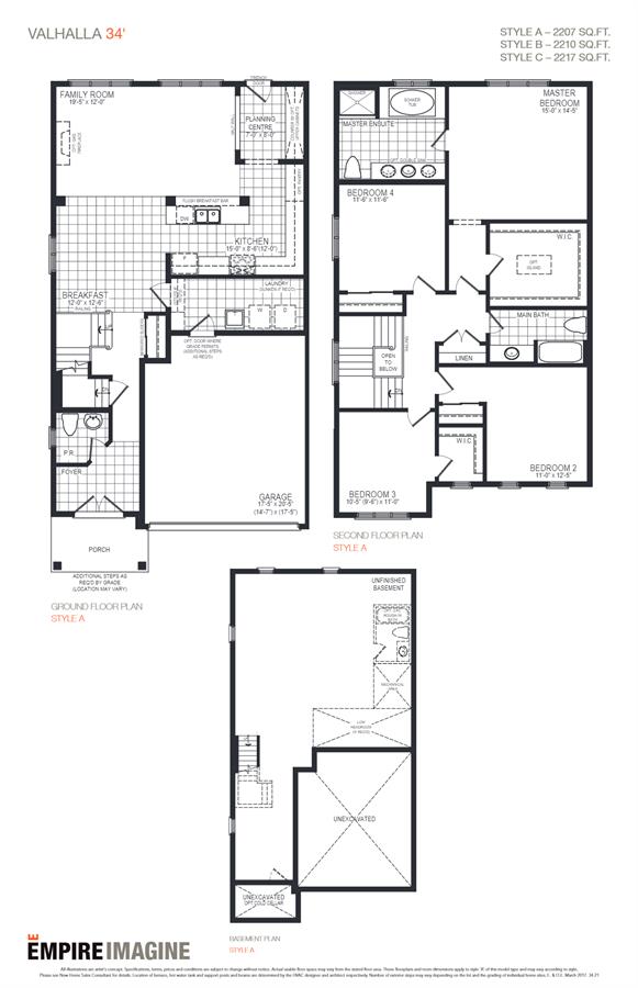 Empire Imagine - Valhalla Floor Plan, Niagara Falls ON | Livabl