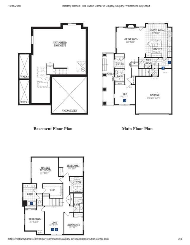 Cityscape by Mattamy Homes - Sutton Corner Floor Plan, Calgary AB | Livabl