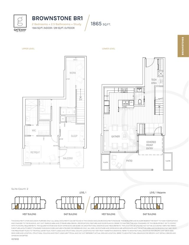 Gateway Phase 1 - BROWNSTONE BR1 Floor Plan, Calgary AB | Livabl