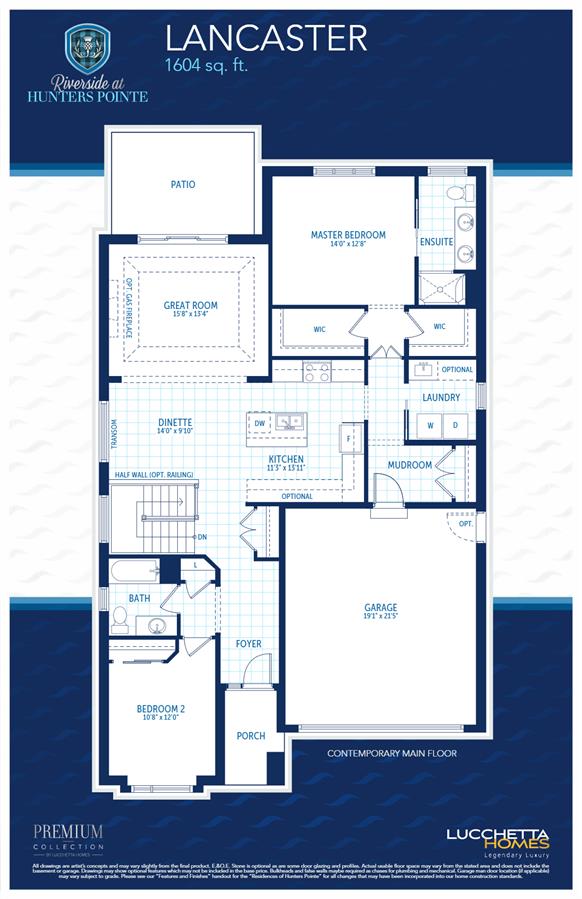 The Residences at Hunters Pointe - Lancaster Floor Plan, Welland ON ...