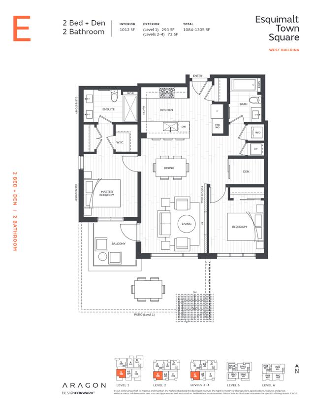 Esquimalt Town Square - E Floor Plan, Esquimalt BC | Livabl