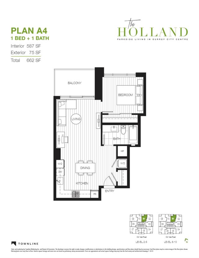 The Holland - A4 Floor Plan, Surrey BC | Livabl