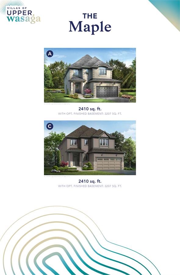The Maple floor plan at The Gates Of Whitby in Whitby, ON