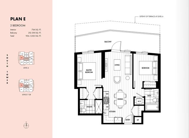SOCO One - Plan E Floor Plan, Coquitlam BC | Livabl