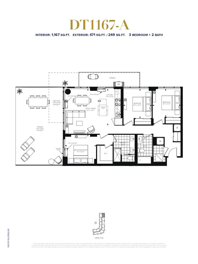 Distrikt Trailside - DT1167-A Floor Plan, Oakville ON | Livabl