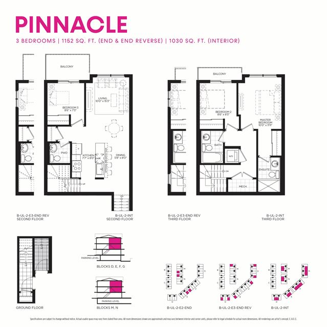 Maxx Urban Towns - Pinnacle Floor Plan, Pickering ON | Livabl