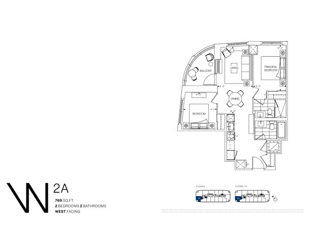 Westerly - 2A Floor Plan, Toronto ON | Livabl