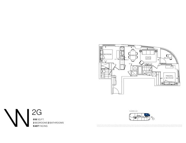 Westerly - 2G Floor Plan, Toronto ON | Livabl
