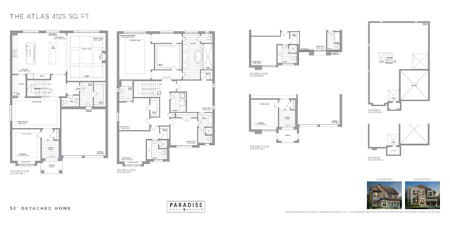 The Atlas floor plan at New Kleinburg in Vaughan, ON