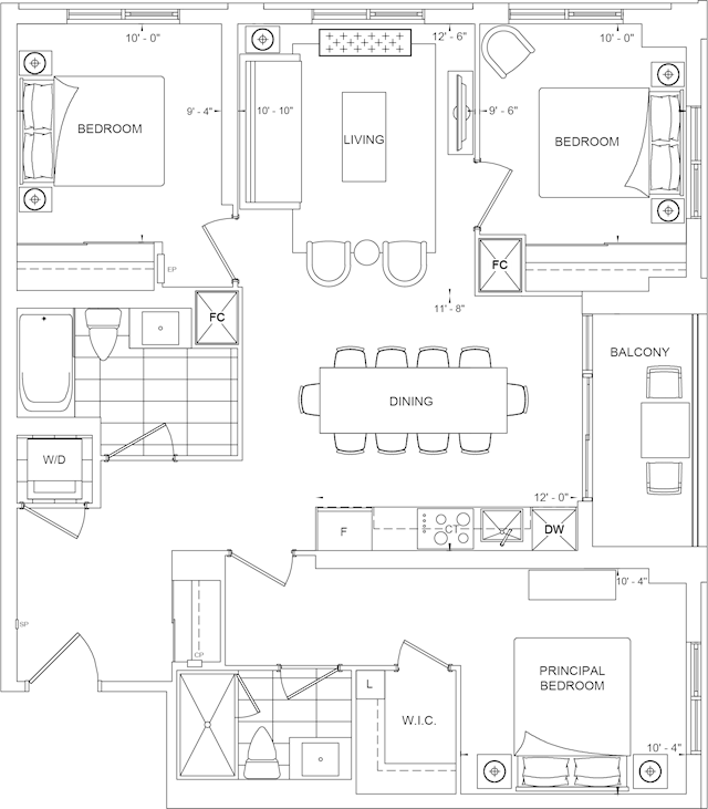 The Dupont - 3F Floor Plan, Toronto ON | Livabl