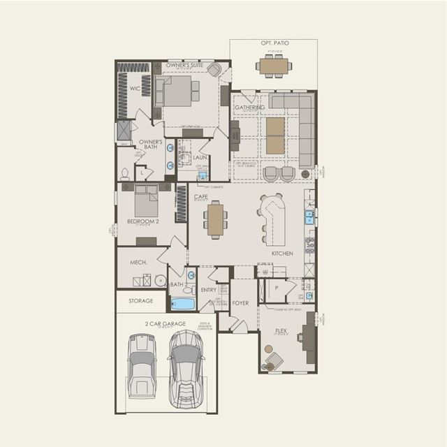 Martin Ray floor plan at Del Webb Florham Park in Florham Park, NJ