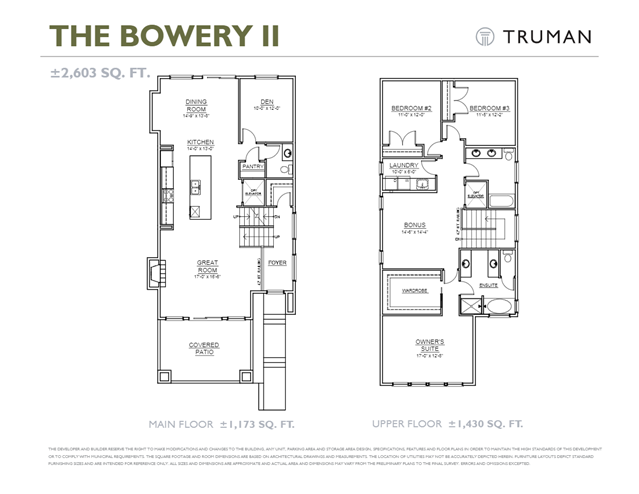 Timberline Estates - The Bowery II Floor Plan, Calgary AB | Livabl