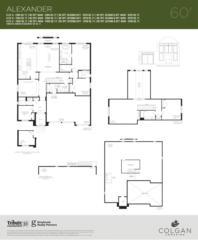 Colgan Crossing - Alexander - Elev. C Floor Plan, Adjala-Tosorontio ON ...