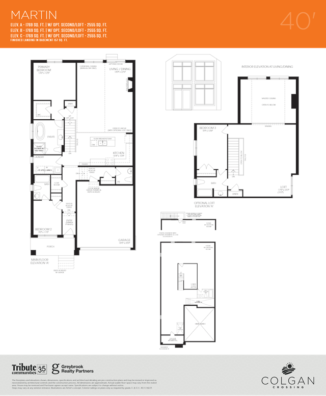 Colgan Crossing - Martin - Elev. B Floor Plan, Adjala-Tosorontio ON ...
