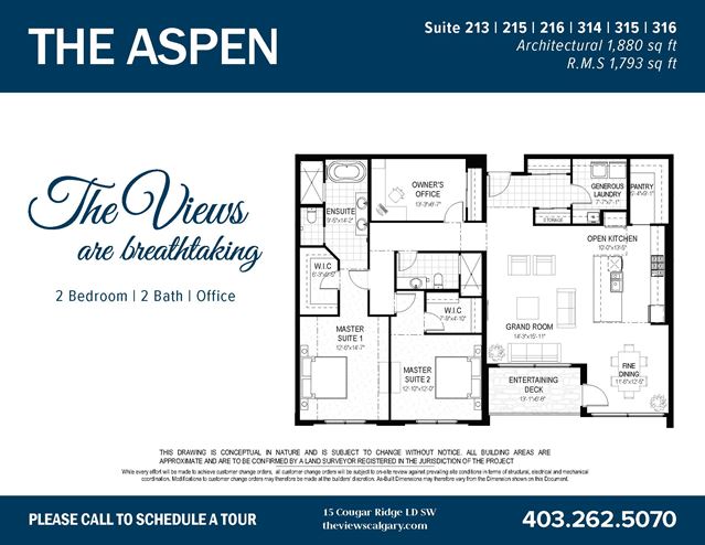 The Views - The Aspen Floor Plan, Calgary AB | Livabl