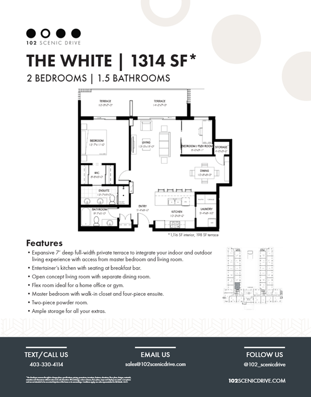 102 Scenic Drive - Phase 1 - The White Floor Plan, Lethbridge AB | Livabl