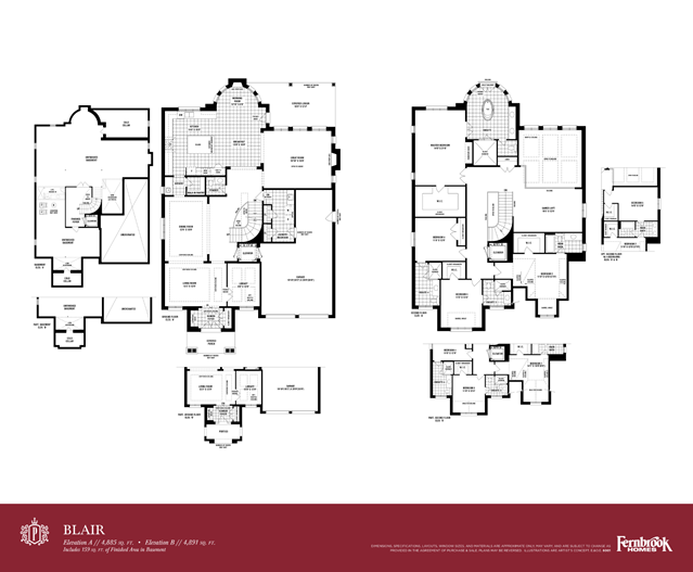 Princeton Heights - Blair - Elev. B Floor Plan, Aurora ON | Livabl