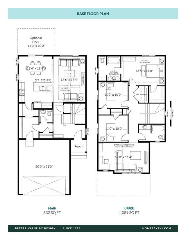 The Uplands at Riverview - The Hendrix Floor Plan, Edmonton AB | Livabl