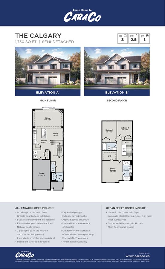 Riverview - The Calgary Floor Plan, Kingston ON | Livabl