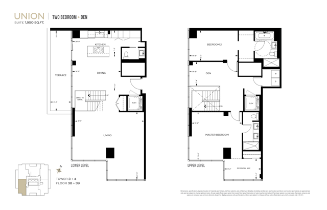 Union floor plan at Nord West Condos at Expo City in Vaughan, ON