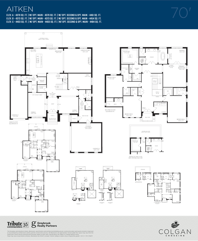 Colgan Crossing - Aitken - Elev. C Floor Plan, Adjala-Tosorontio ON ...