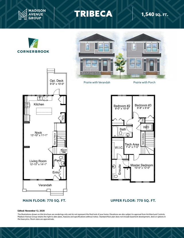 Cornerbrook - Tribeca Floor Plan, Calgary AB | Livabl