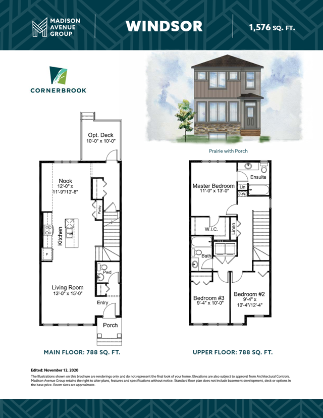 Cornerbrook - Windsor Floor Plan, Calgary AB | Livabl