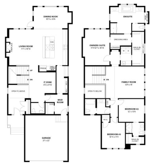 Enclave at the Hamptons - Fairway Floor Plan, Calgary AB | Livabl