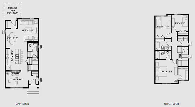 The Uplands at Riverview - The Ivan Floor Plan, Edmonton AB | Livabl