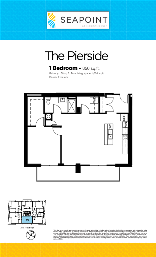Seapoint at Harbour Isle - Pierside Floor Plan, Halifax NS | Livabl