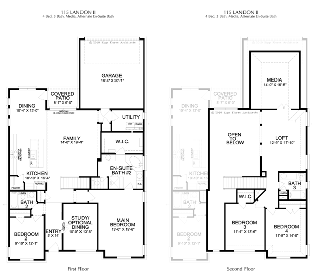 Edgestone at Legacy - Plan #115 Landon Floor Plan, Frisco TX | Livabl
